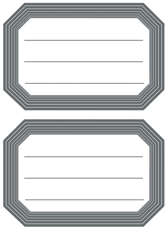 Grey Frame Lined Book Labels 82x55mm | HERMA Australia