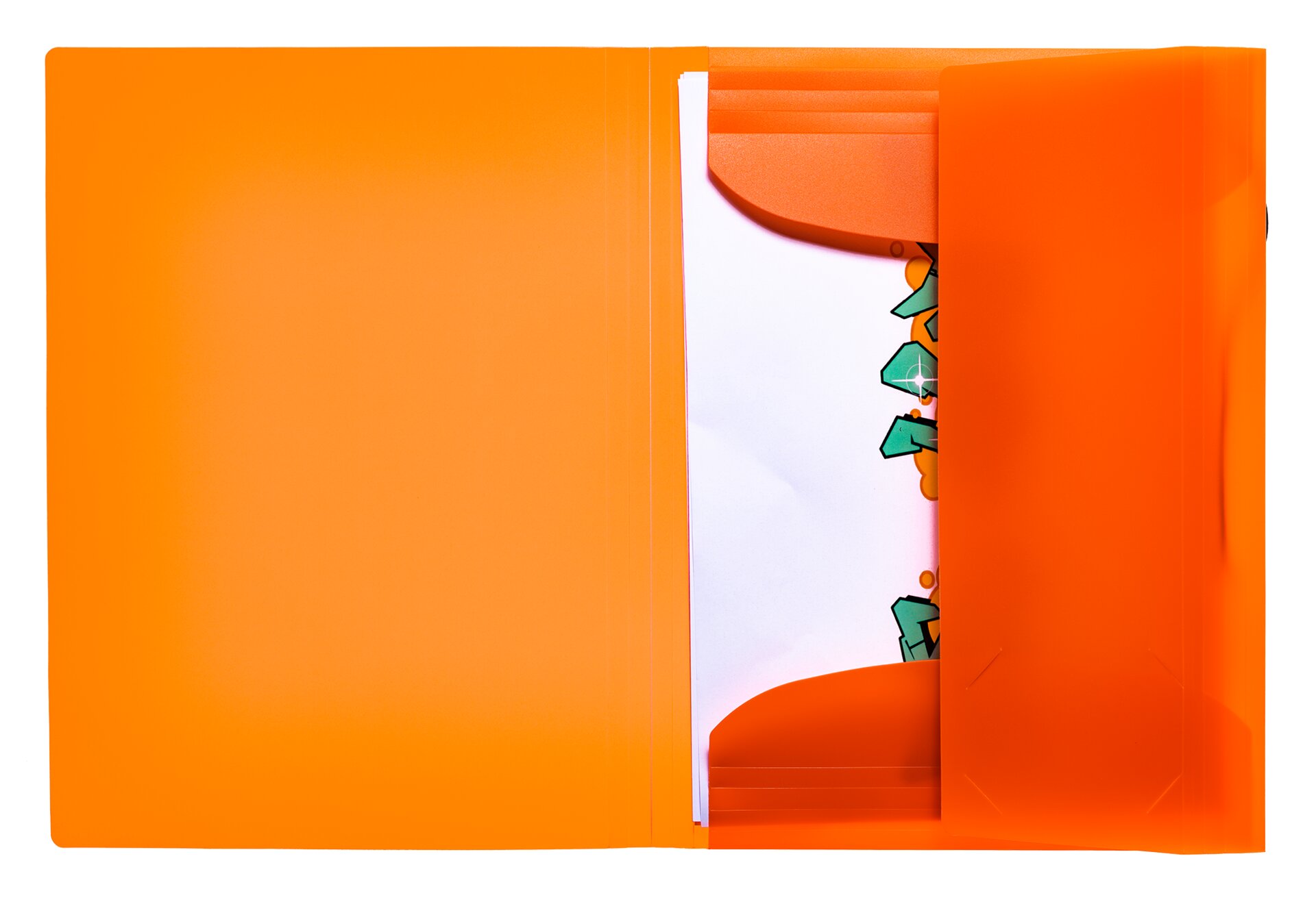 Elasticated folder A4 PP Neon, orange | HERMA Australia